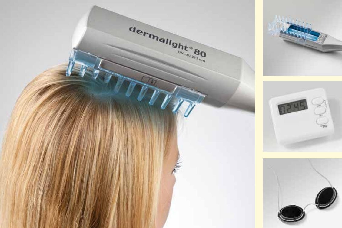 Dermalight 80 lampa UVB 311 nm lampy do fototerapii domowej